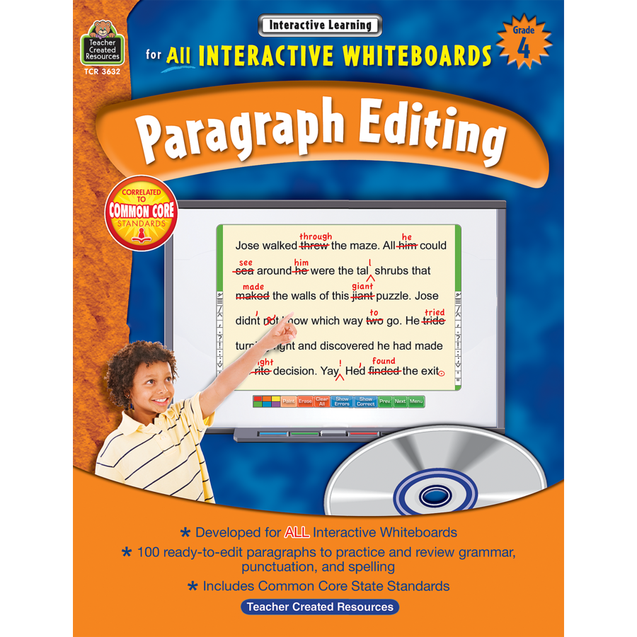 Interactive Learning: Paragraph Editing Grade 4 - TCR3632 | Teacher ...