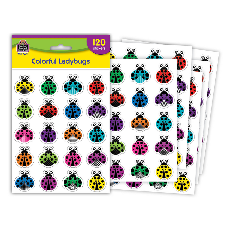 Colorful Ladybugs Stickers - TCR5462 | Teacher Created Resources
