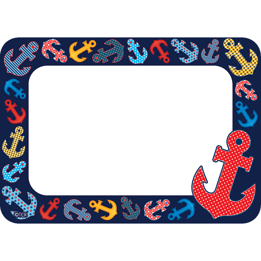 Anchors Name Tags Labels TCR5491 Teacher Created Resources