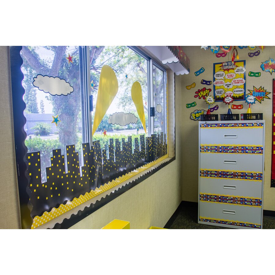 Superhero Cityscape Bulletin Board Display - TCR5693 | Teacher Created ...