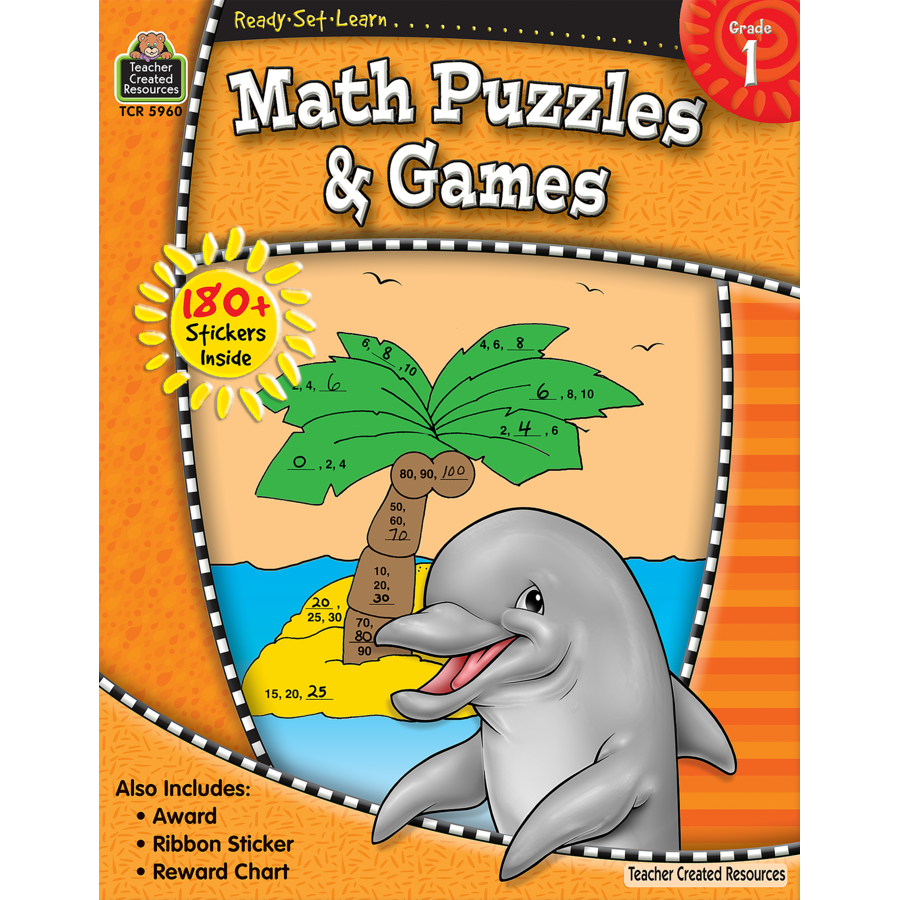 Ready Set Learn Math Puzzles And Games Grade 1 TCR5960 Teacher