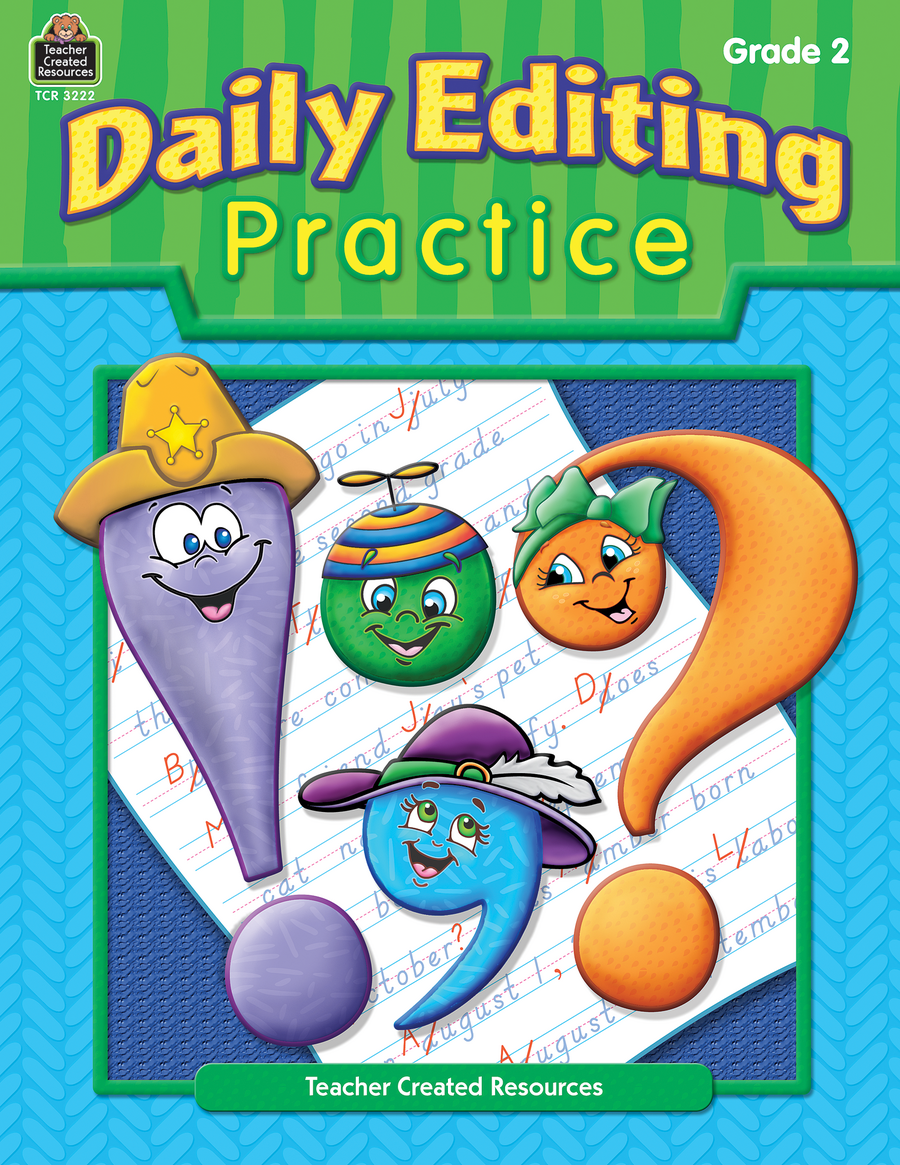 Daily Editing Practice, Grade 2 - TCR3222 « Products | Teacher Created ...