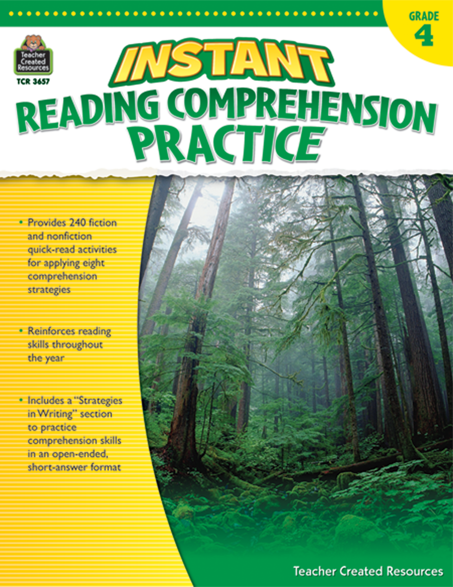 Instant Reading Comprehension Practice Grade 4 - TCR3657 « Products ...
