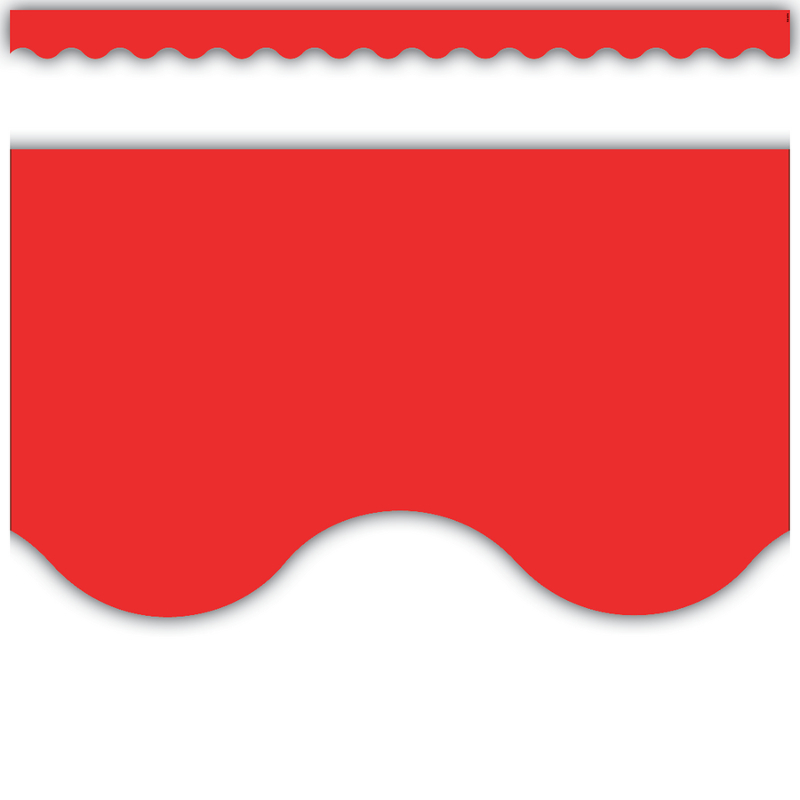 Red Scalloped Border Trim - TCR4174 « Products | Teacher Created Resources