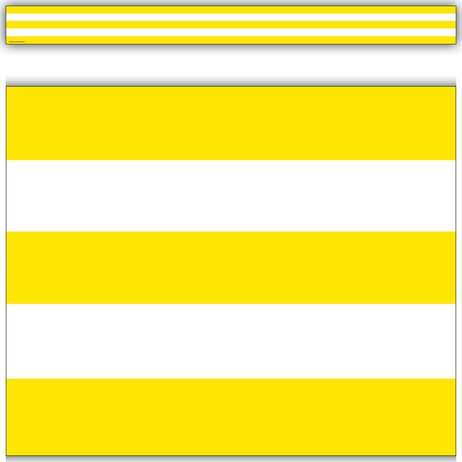Yellow & White Stripes Straight Border Trim - TCR5290 « Products ...