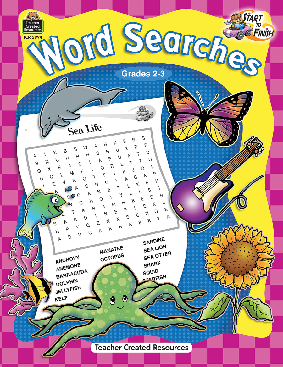 Start to Finish: Word Searches Grade 2-3 - TCR5994 « Products | Teacher ...