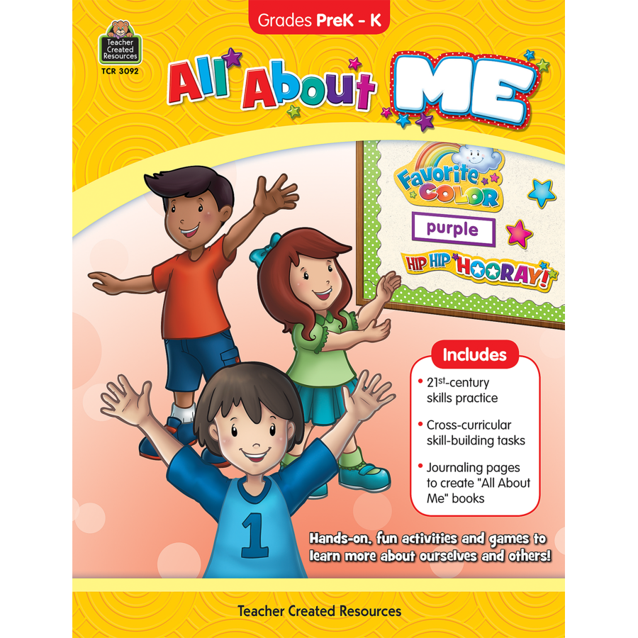 All About Me Grade PreK K TCR3092 Teacher Created Resources all-about-me-grade-prek-k-tcr3092-teacher-created-resources