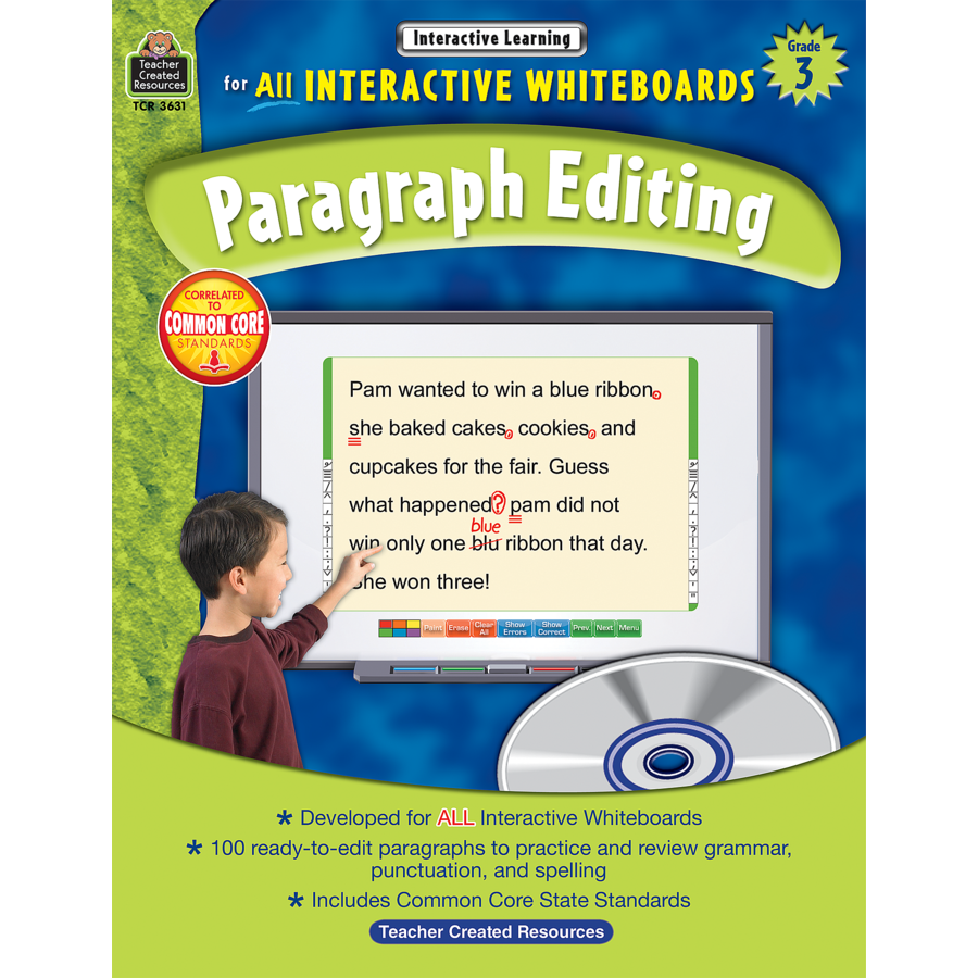 Interactive Learning: Paragraph Editing Grade 3 - TCR3631 | Teacher ...