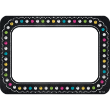 Blue Polka Dots Name Tags/Labels - TCR5585 | Teacher Created Resources