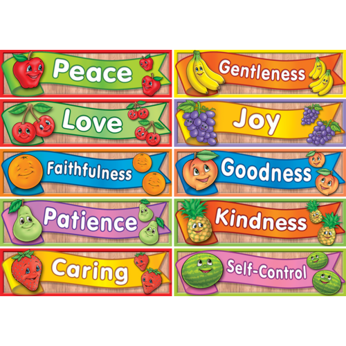 Fruit of the Spirit Headliners - TCR7075 | Teacher Created Resources