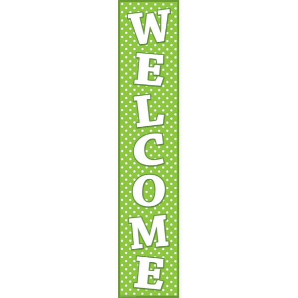 Polka Dots Welcome Banner - TCR4854 | Teacher Created Resources