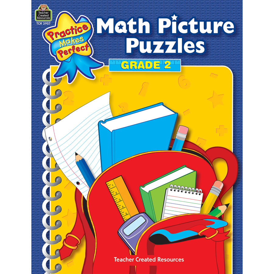 Math Picture Puzzles Grade 2 TCR3907 Teacher Created Resources