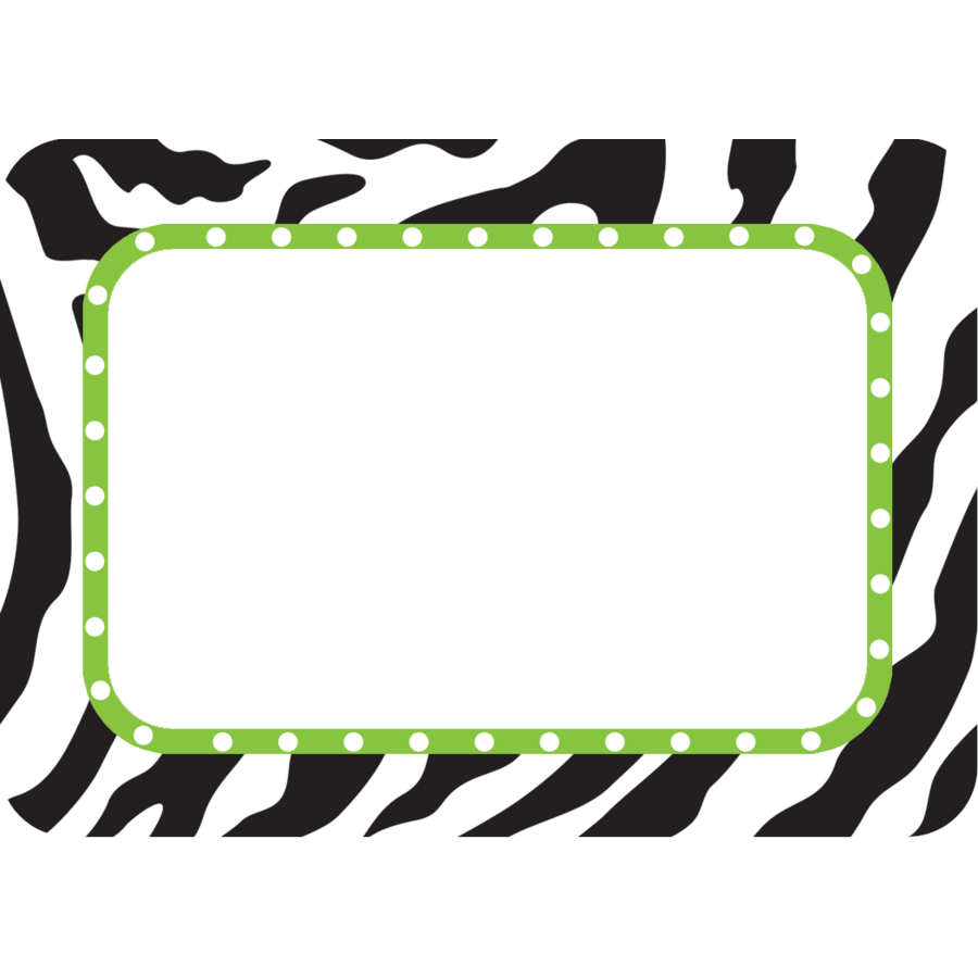 Zebra Name Tags Labels TCR5173 Teacher Created Resources Zebra Name Tags Labels TCR5173 Teacher Created Resources