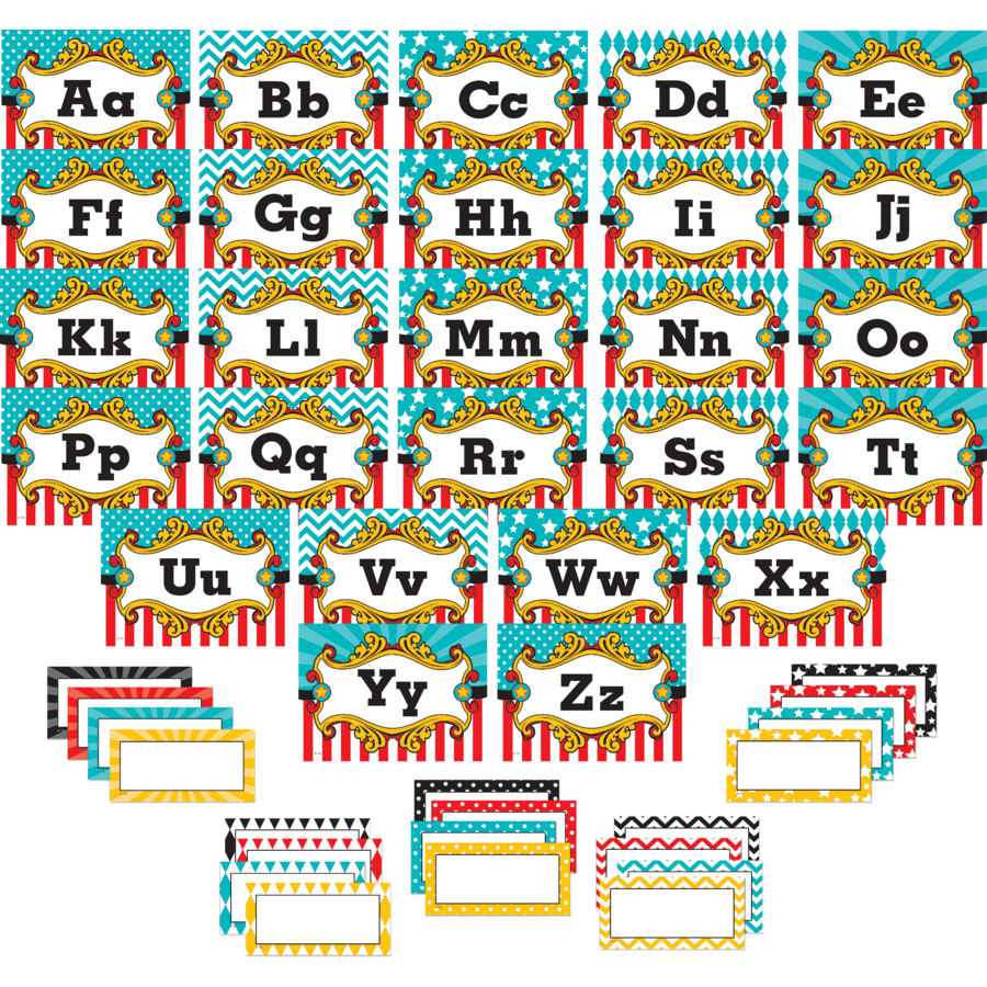 Carnival Alphabet Word Wall Bulletin Board Display Set - TCR5706 ...