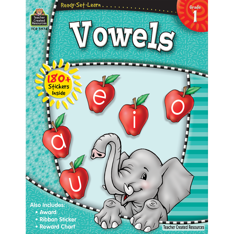 Ready Set Learn Vowels Grade 1 TCR5974 Teacher Created Resources Ready Set Learn Vowels Grade 1 TCR5974 Teacher Created Resources