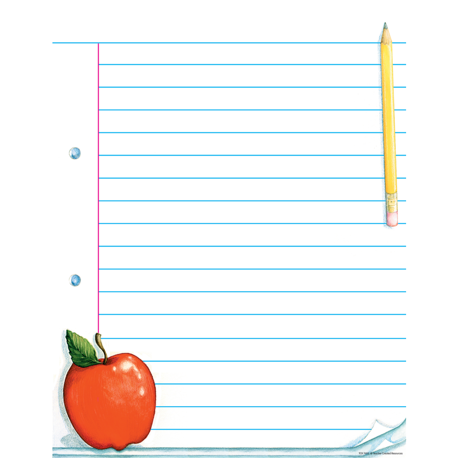 Notepad Paper Lined Chart TCR7683 Teacher Created Resources