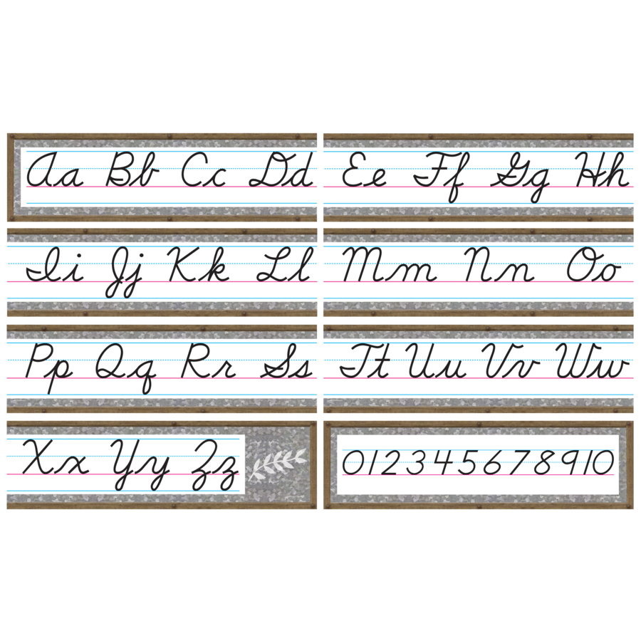 The cursive banner every classroom had! Is this even taught anymore ...