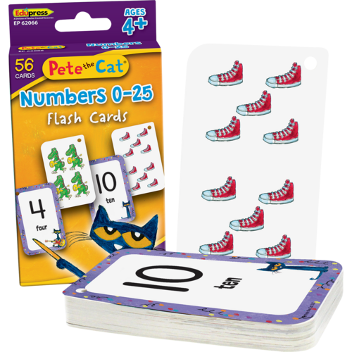 Pete the Cat® Numbers 0-25 Flash Cards - TCR62066 | Teacher Created ...