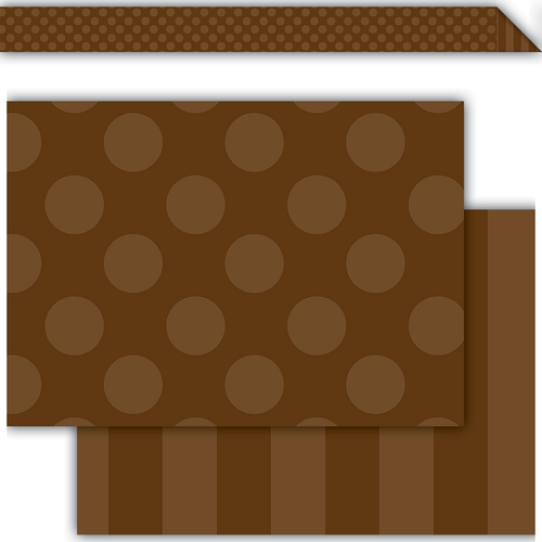 Brown Sassy Solids Double-Sided Border - TCR73149 | Teacher Created ...