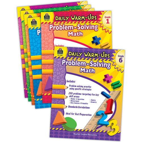 Daily Warm-Ups: Problem-Solving Math Set (6 bks) - TCR9660 | Teacher ...