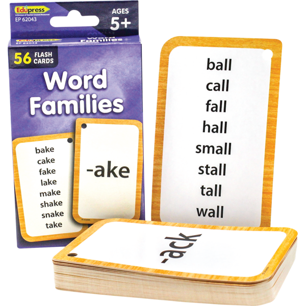 Word Families Flash Cards - TCR62043 | Teacher Created Resources