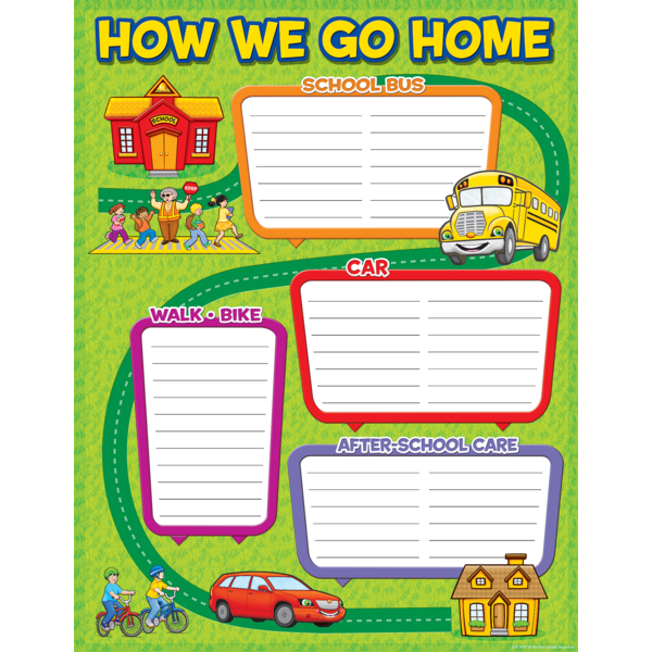 How We Go Home Chart - TCR7690 | Teacher Created Resources