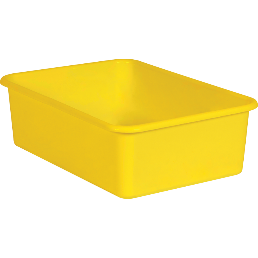Yellow Large Plastic Storage Bin 6 Pack - TCR2088596 | Teacher Created ...
