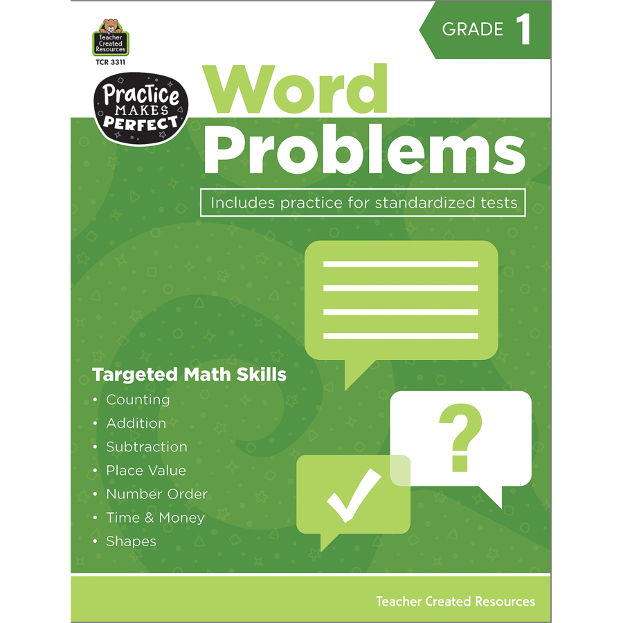 Word Problems Grade 1 TCR3311 Teacher Created Resources