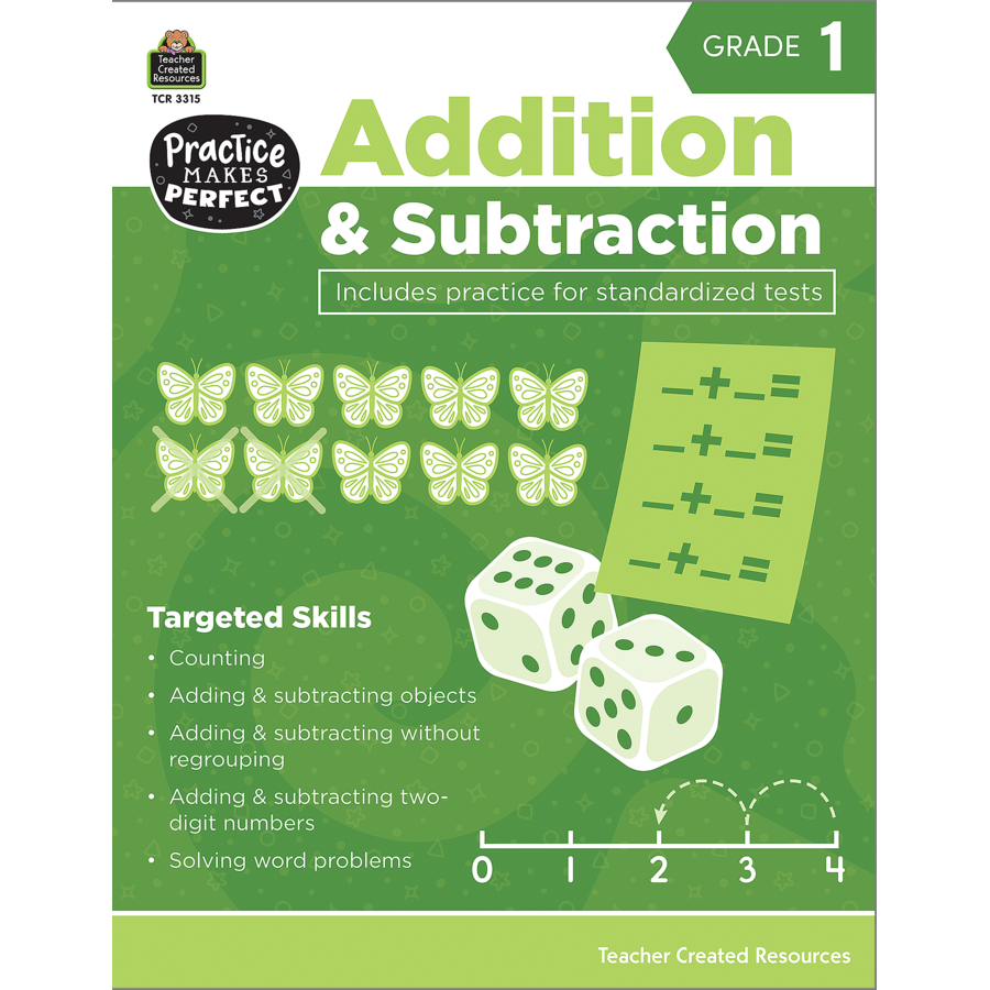 Addition Subtraction Grade 1 TCR3315 Teacher Created Resources
