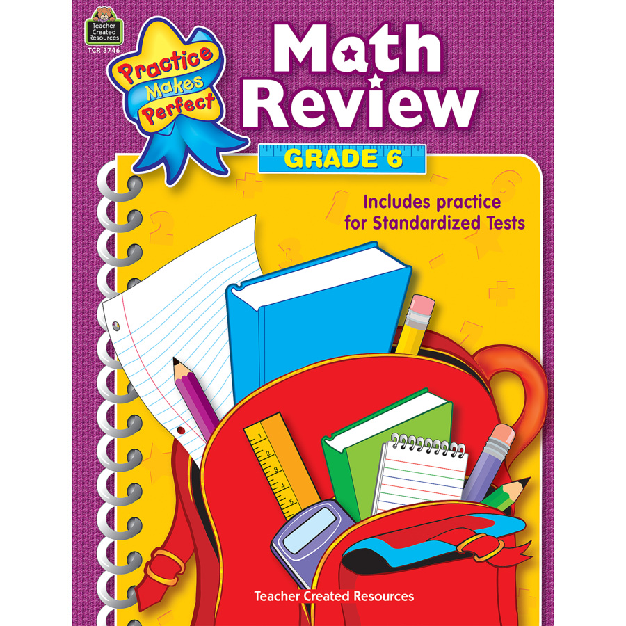 Math Review Grade 6 TCR3746 Teacher Created Resources