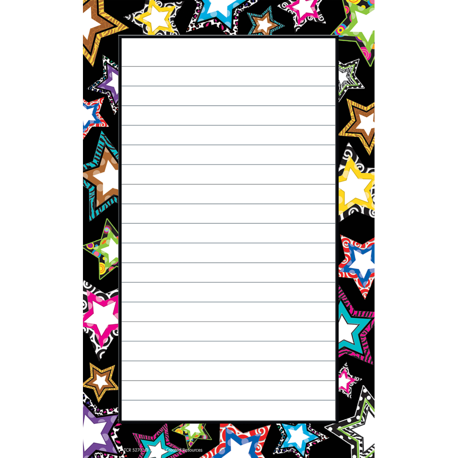 Fancy Stars Notepad - TCR5270 | Teacher Created Resources
