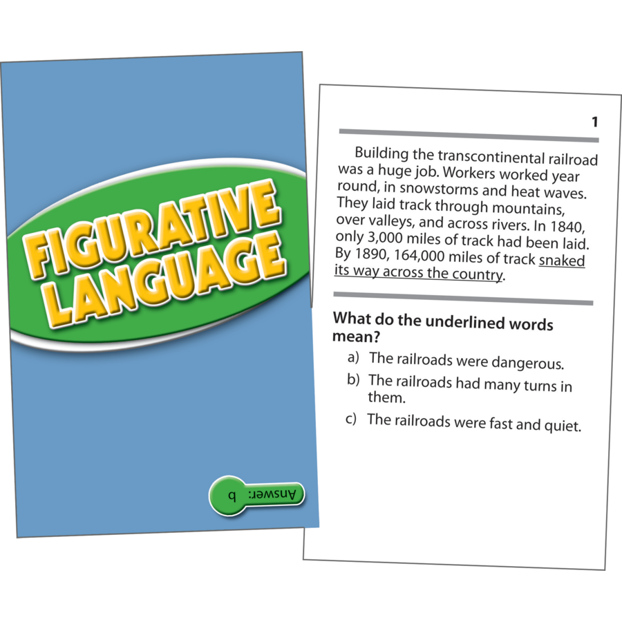 Figurative Language Practice Cards Green Level TCR63411 Teacher figurative-language-practice-cards-green-level-tcr63411-teacher