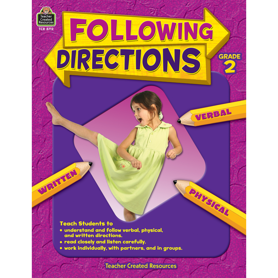 Following Directions Grade 2 - TCR8712 | Teacher Created Resources
