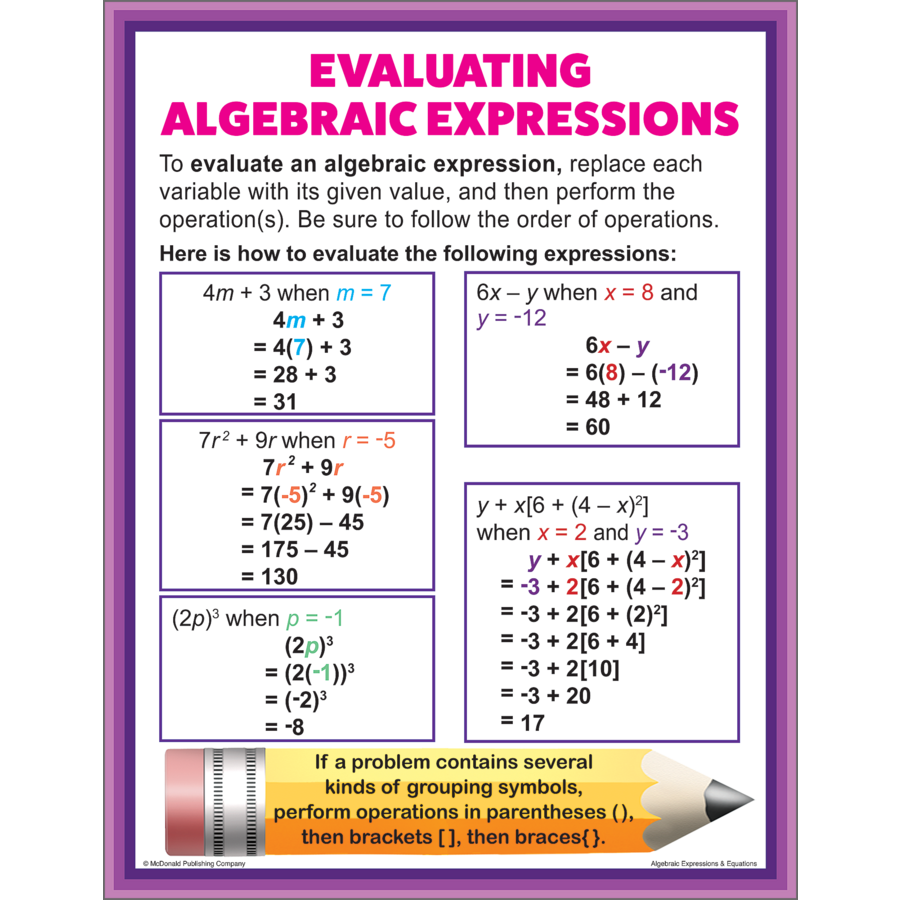 Algebra Write Expressions