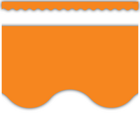 Orange Scalloped Border Trim - TCR2151 | Teacher Created Resources