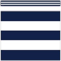 Navy Blue & White Stripes Straight Border Trim - TCR5289 | Teacher ...