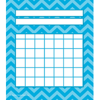 Aqua Chevron Incentive Charts - TCR5530 | Teacher Created Resources