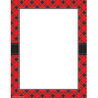 Red Plaid Computer Paper - TCR5695 | Teacher Created Resources