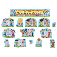 Children's Ten Commandments Bulletin Board Display Set - TCR7000 ...
