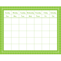 Green Sassy Solids Calendar Grid - TCR74802 | Teacher Created Resources
