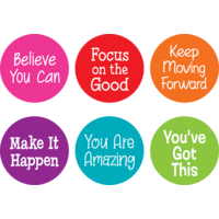 Spot On Carpet Markers Positive Sayings - 7" - TCR77502 | Teacher ...