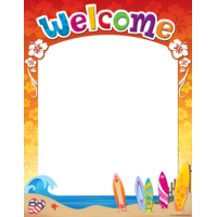 Surf's Up Welcome Chart - TCR7774 | Teacher Created Resources