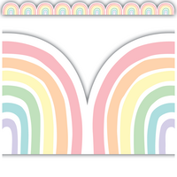 Pastel Pop Rainbows Die-Cut Border Trim - TCR8431 | Teacher Created ...