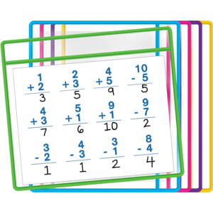 Dry Erase Pockets (5 Colors) - TCR20751 | Teacher Created Resources