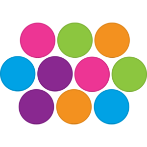 Bright Colors Circles Accents - TCR5189 | Teacher Created Resources