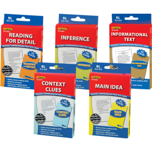 Reading Comprehension Cards 5-Pack Grades 4-5 - TCR68419 | Teacher ...
