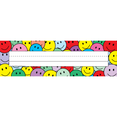 Smiley Faces Name Plates (flat) - TCR1108 | Teacher Created Resources