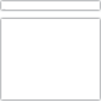 White Straight Border Trim - TCR3562 | Teacher Created Resources