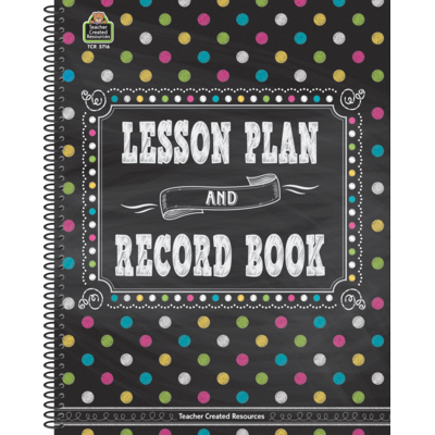 Chalkboard Brights Lesson Plan and Record Book - TCR3716 | Teacher ...