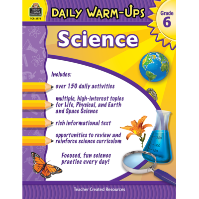 Daily Warm-Ups: Science Grade 6 - TCR3973 | Teacher Created Resources